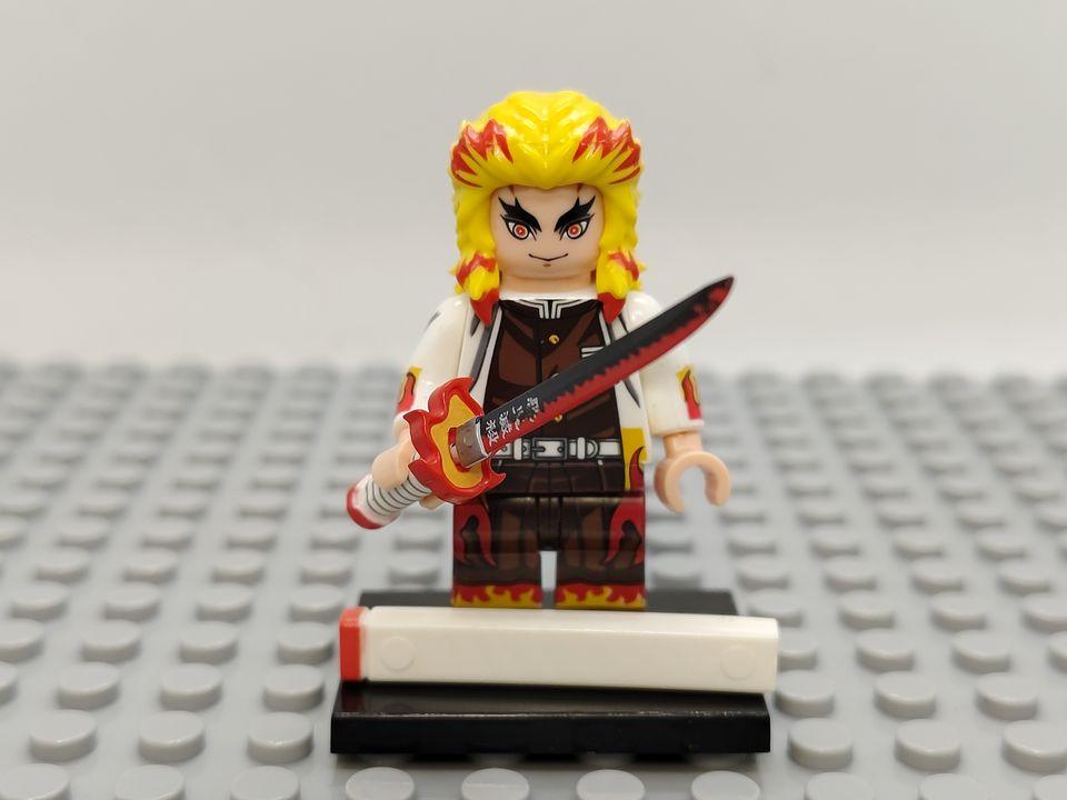 Custom Lego Compatible Demon Slayer Kyojuro Rengoku Minifig – Dx Games ...