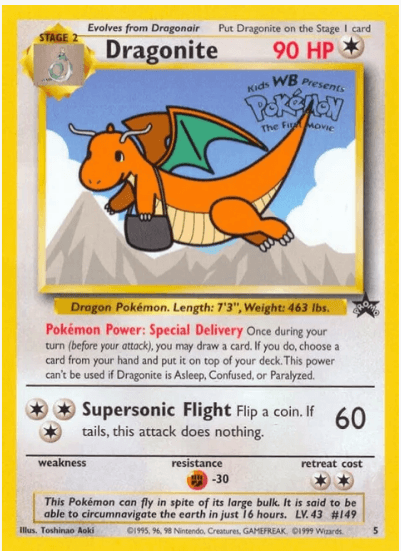 Dragonite (Movie Promo) - WoTC Promo #05/53 (Near Mint) – Dx Games & More