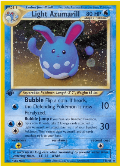 Azumarill Pokemon Card